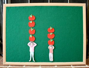 Personalized Felt Counting Set with Ten Apples Up On Top! - Buggy and Buddy