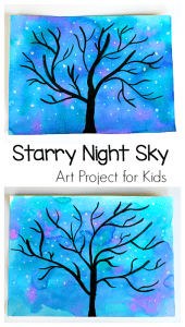 Starry Night Sky Art Project for Kids - Buggy and Buddy