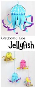 Cardboard Tube Jellyfish Craft for Kids - Buggy and Buddy
