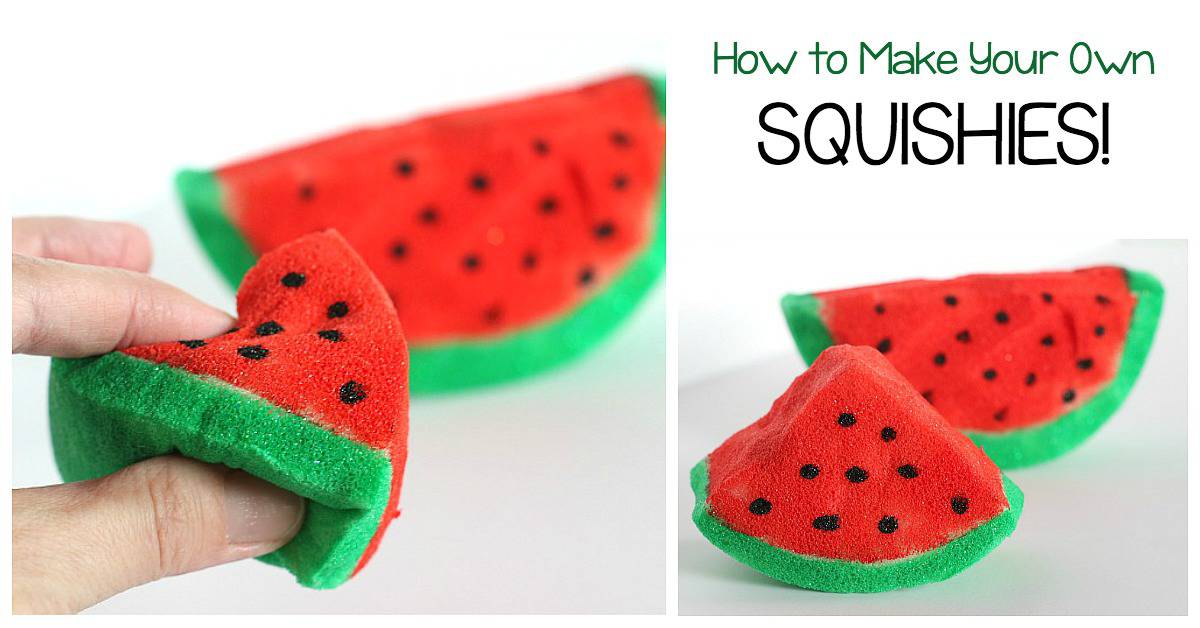 DIY Watermelon Squishy Toy Buggy And Buddy DIY Watermelon Squishy Toy Buggy And Buddy