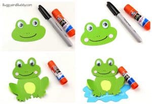 Frog Craft and Duck Craft for Kids with Template - Buggy and Buddy